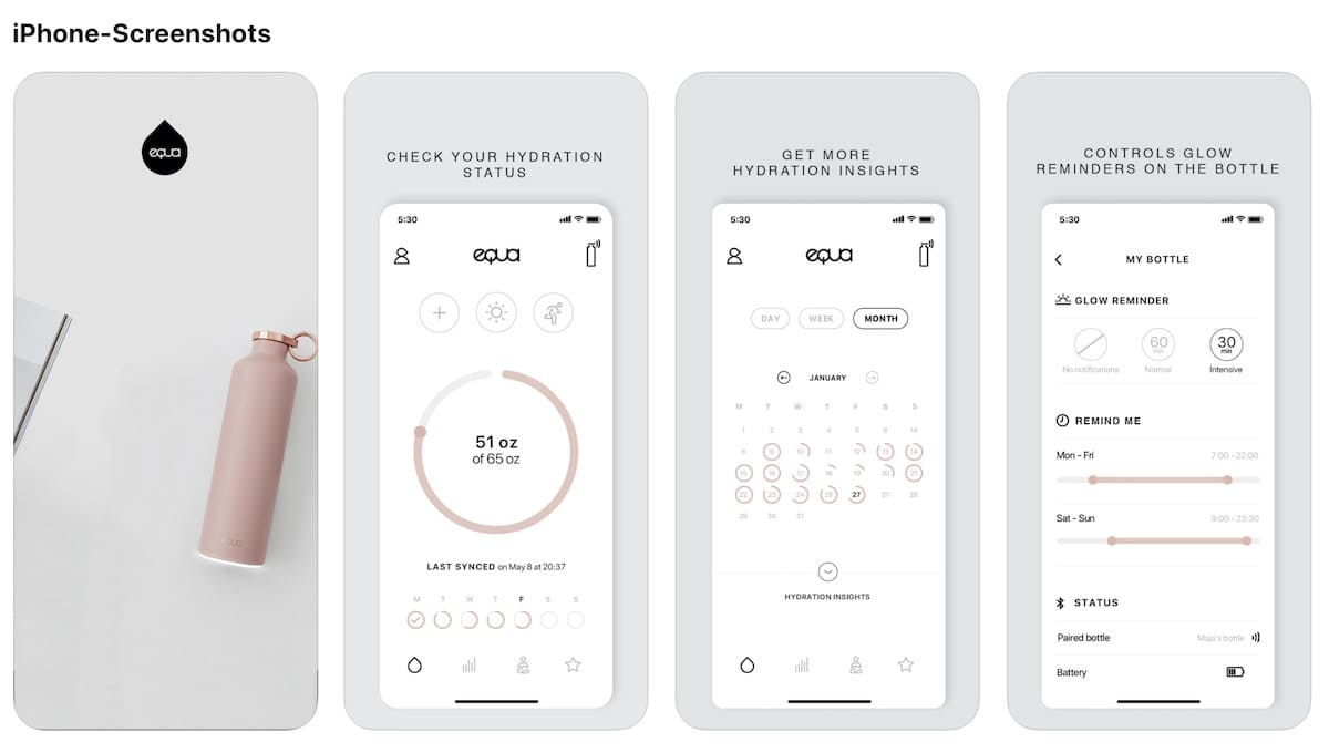 EQUA Trinkflasche für den nachhaltigen Trinkgenuss